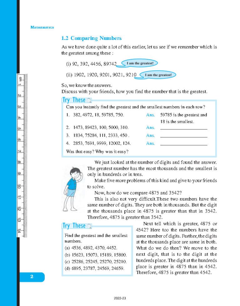 Mathematics NCERT Class-6th English Medium (Original Book) - Notes