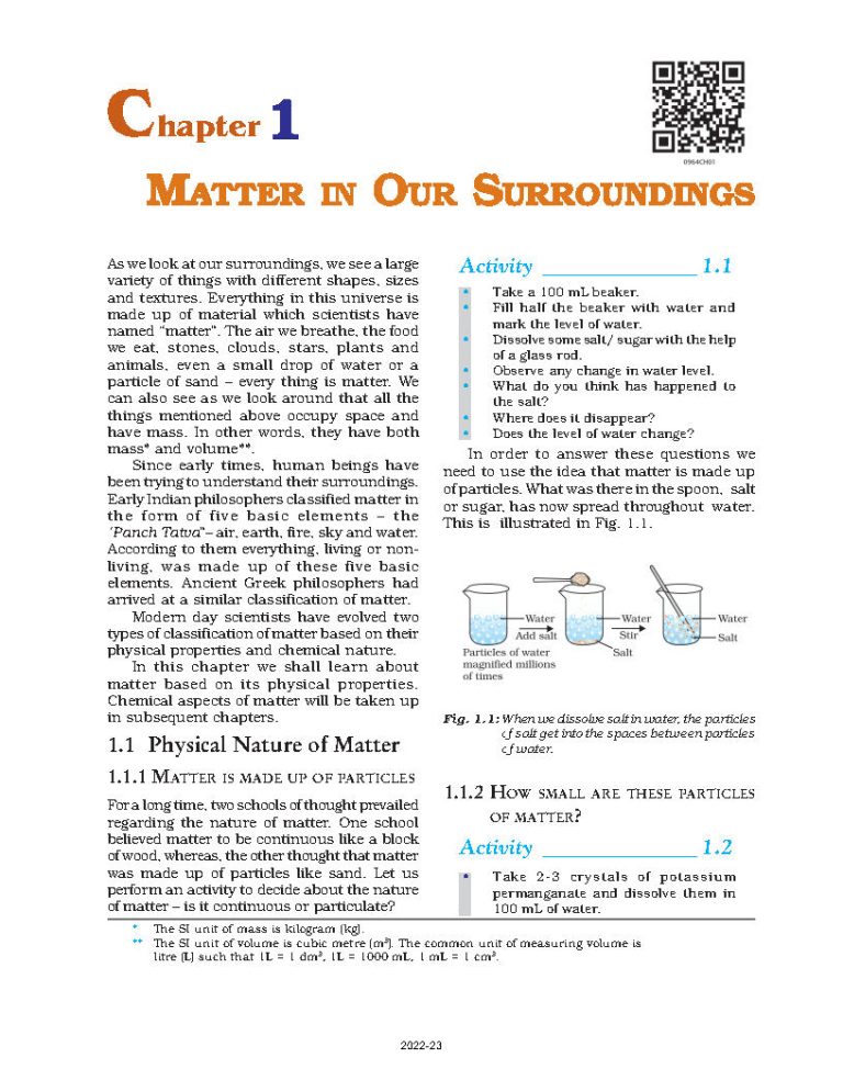 Science NCERT Class-9th English Medium (Original Book) - Notes