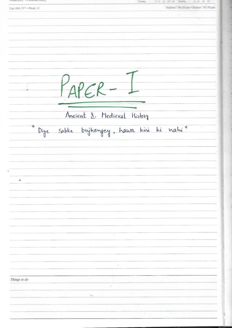 History Optional Topper's Notes By Vikram Grewal Handwritten Class ...