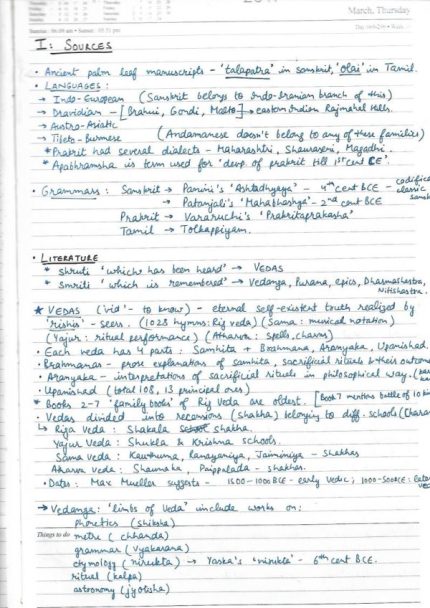 History Optional Topper's Notes By Vikram Grewal Handwritten Class ...