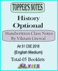 History Optional Topper's Notes By Vikram Grewal Handwritten Class ...