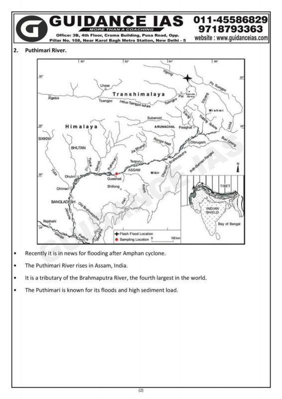 Guidance IAS Geography Optional By Himanshu Sharma Map Entries For UPSC ...
