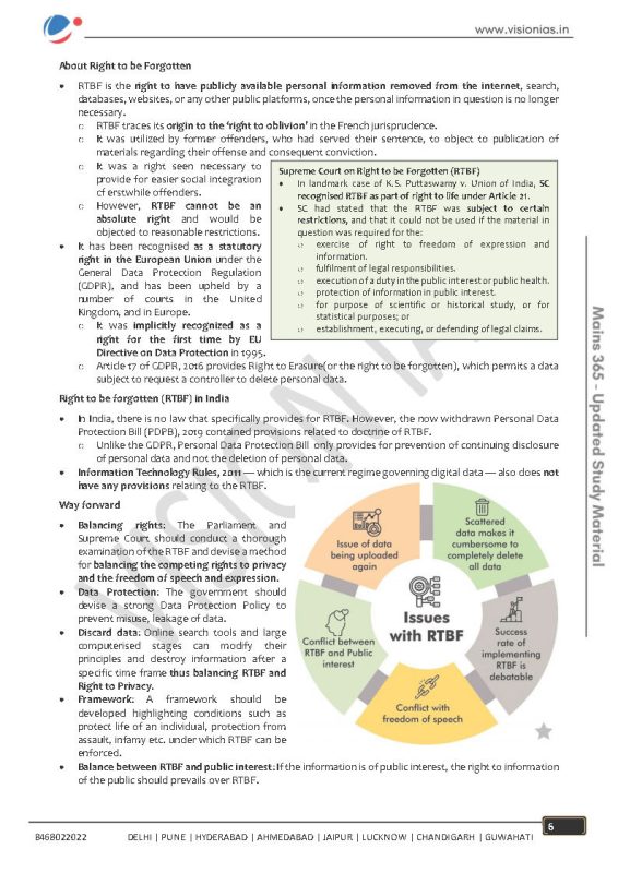 Vision Ias Mains 365 Updated Classroom Study-July 2022-15th August 2022 ...