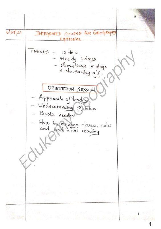 Edukemy Geography Optional By Shabbir Sir Handwritten Class Notes ...