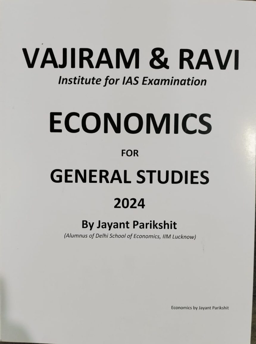 Vajiram & Ravi By Jayant Parikshit Economics Handout For General ...
